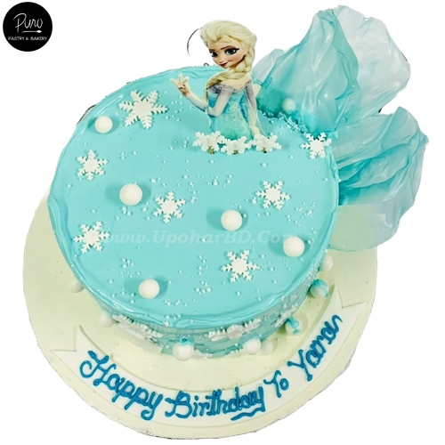 Send Frozen theme cake for BirthDay as a gift in Bangladesh through ...