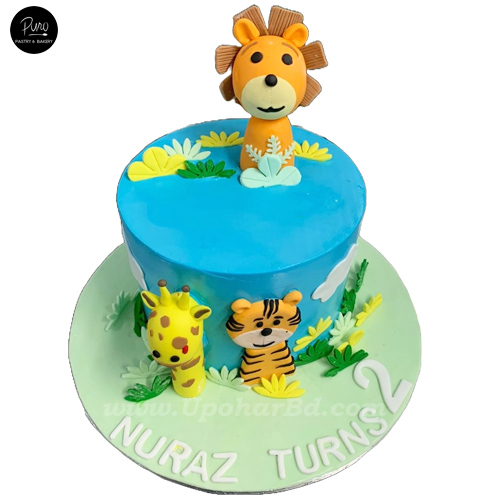 Send Zoo theme BirthDay cake as surprise gift in Bangladesh through ...